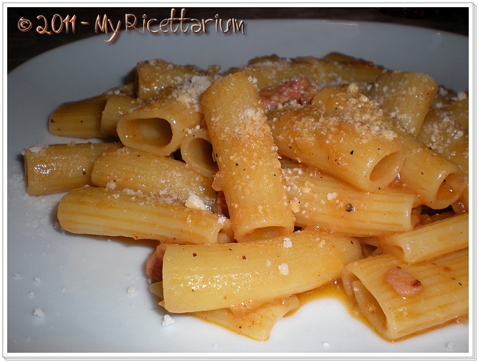 My Ricettarium: Rigatoni alla "griciana"