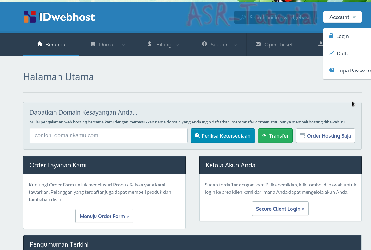 Eroni Artikel: Cara Custom Domain Blogspot di IDwebhost