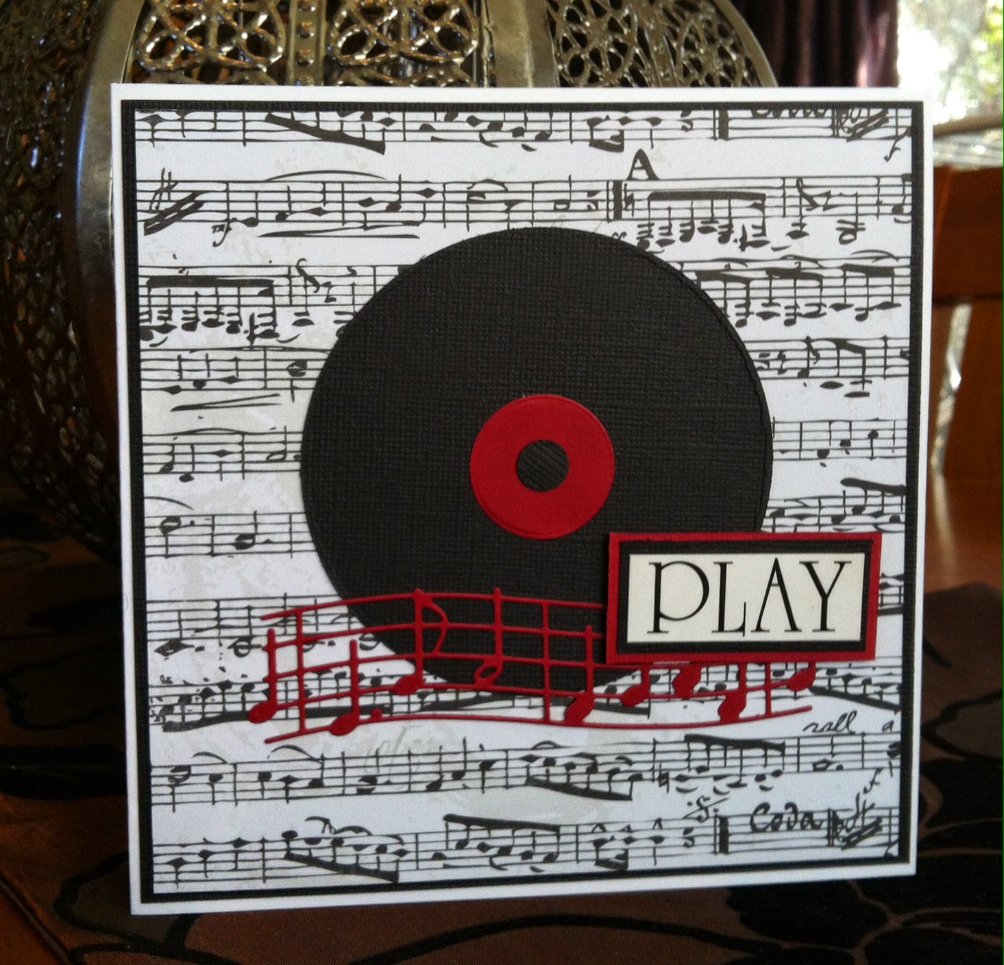 Thinking Stamping: Music lover's card