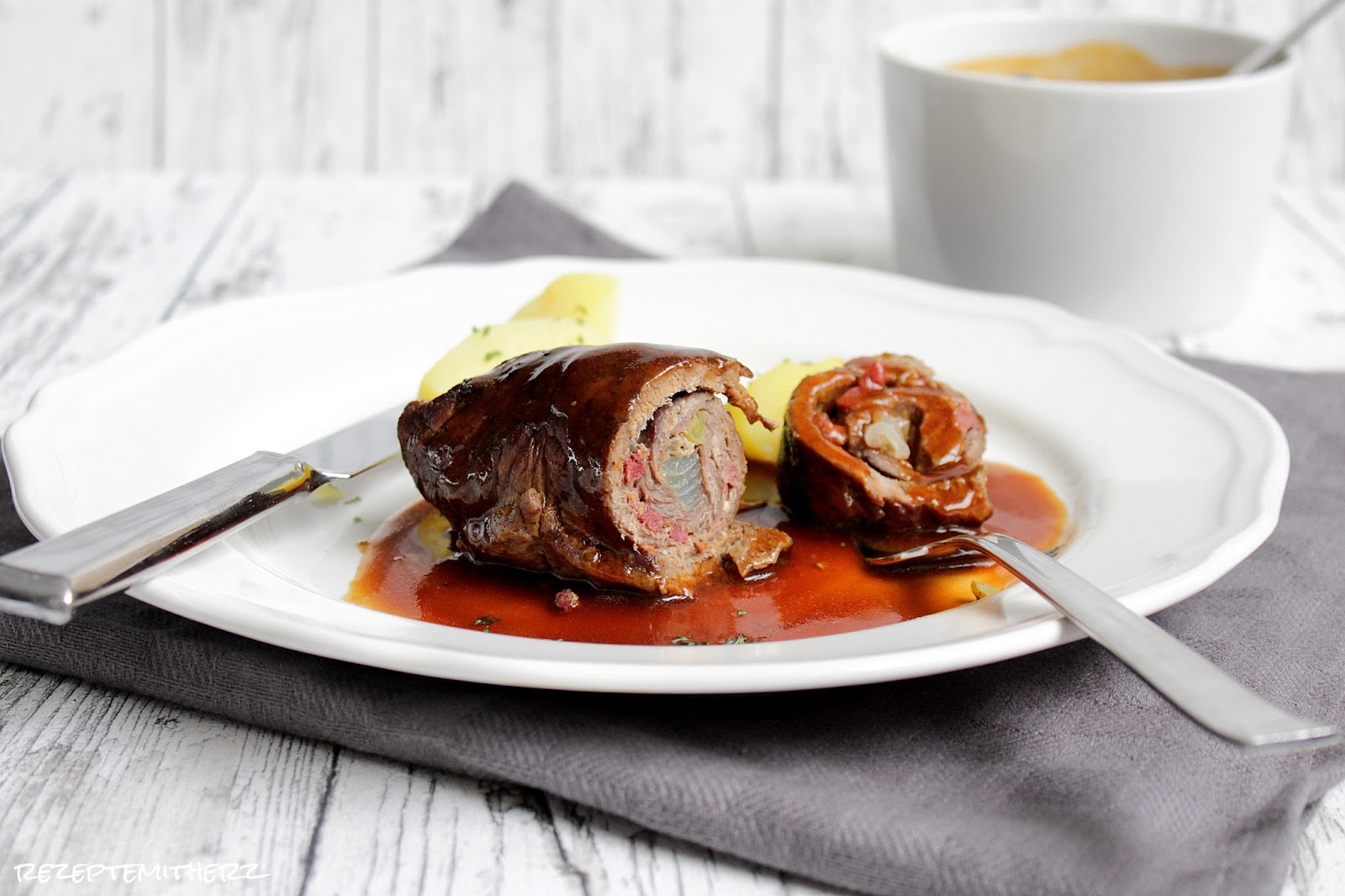 Rinderrouladen,Rouladen,Thermomix Rezept