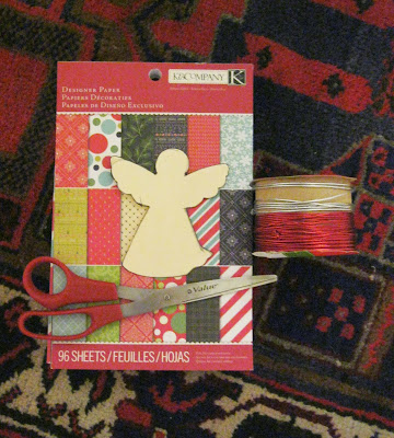 A Handful of Everything: Scrapbook Paper Angel Ornaments