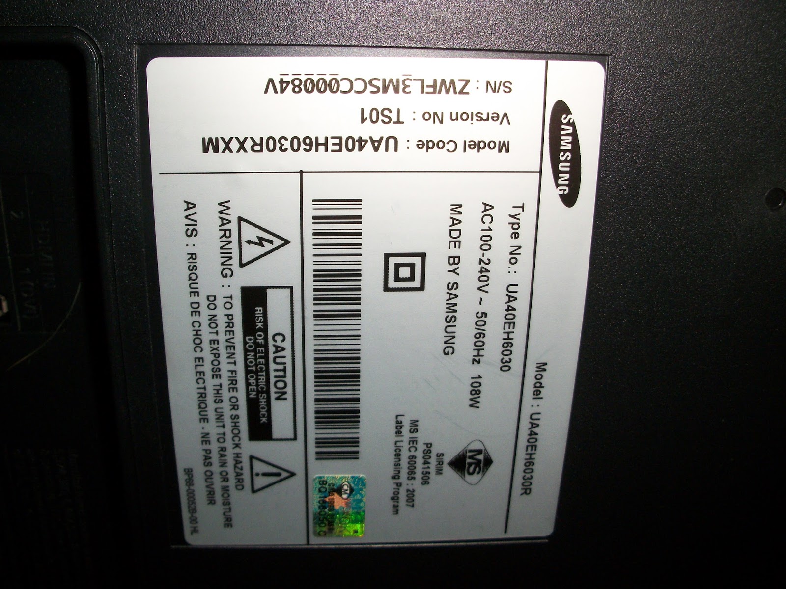 HOSPITAL Electronics TV Repairing And Sparepart: Repairing LED SAMSUNG ...