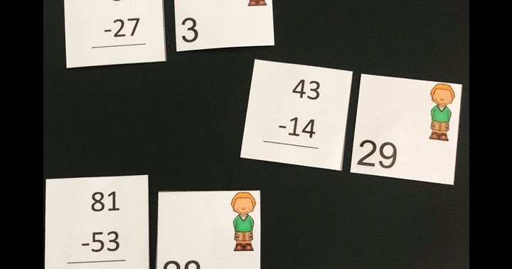 2nd Grade Go Math 5.6 Practice 2-Digit Subtraction Center Games - Fern ...