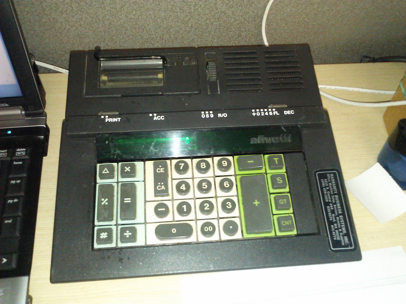 Manual Entry: Olivetti in the office