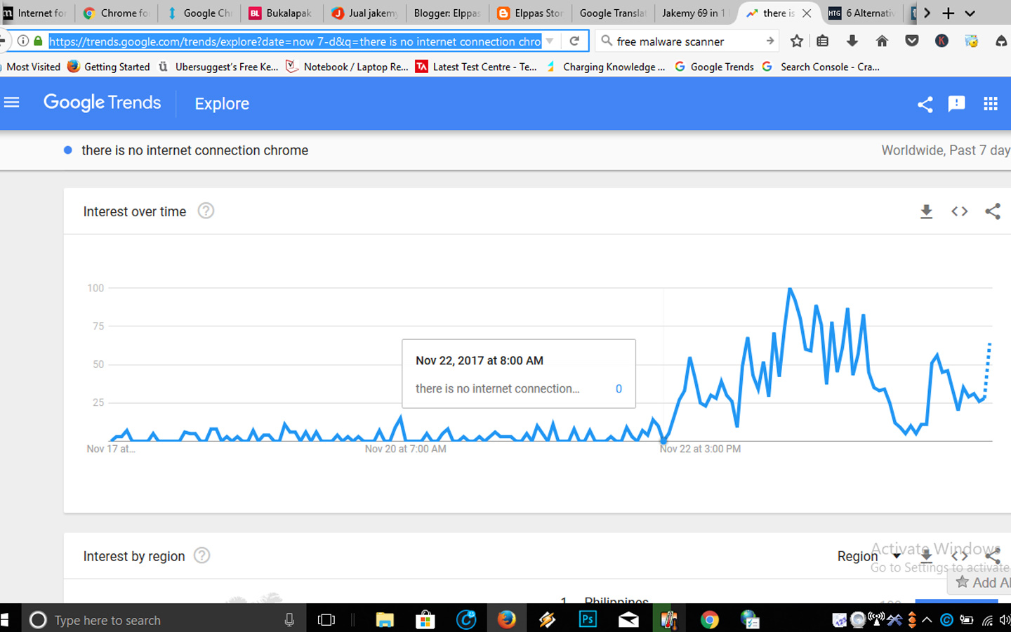 "There is no Internet connection" di Chrome Tapi Firefox Normal ...