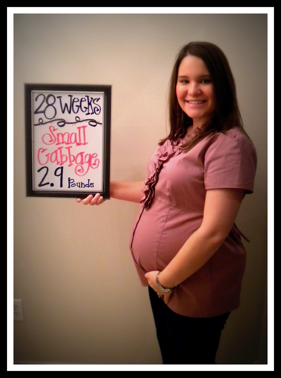 The Life of a Laymance: 28 Weeks {Small Cabbage}