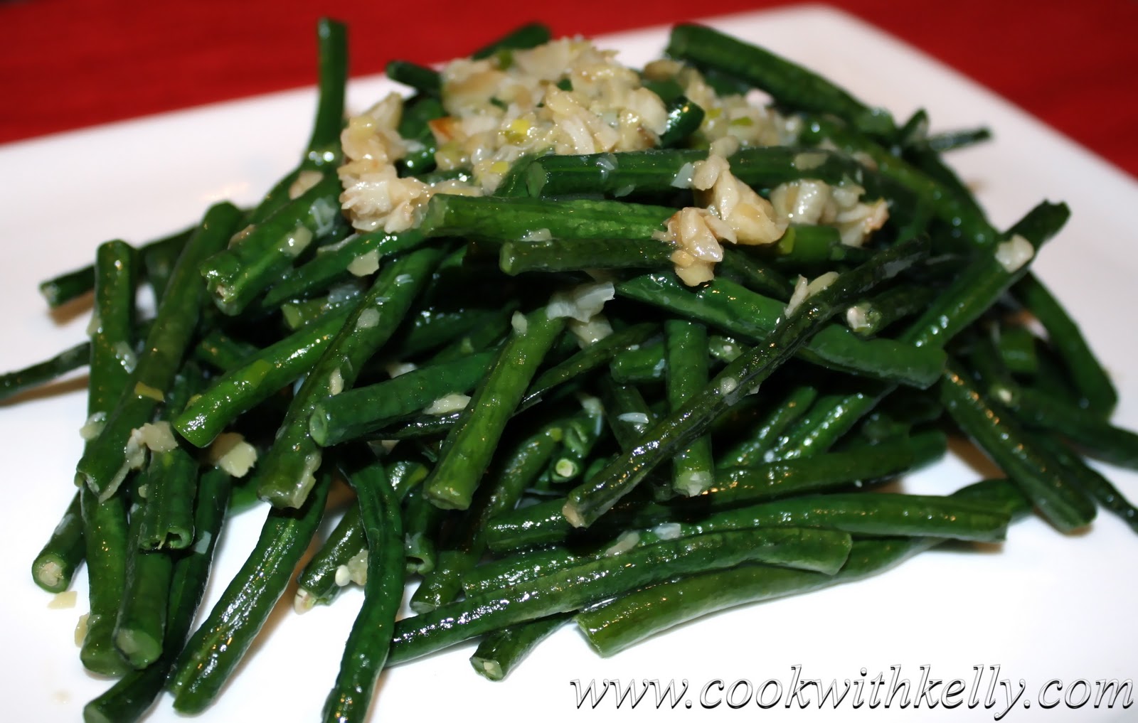 Cook with Kelly: 蒜蓉豇豆/Sautéed Chinese Long Beans with Ginger and Garlic