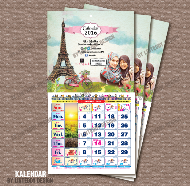 linTeddy Design: Order Kalendar Kuda 2016
