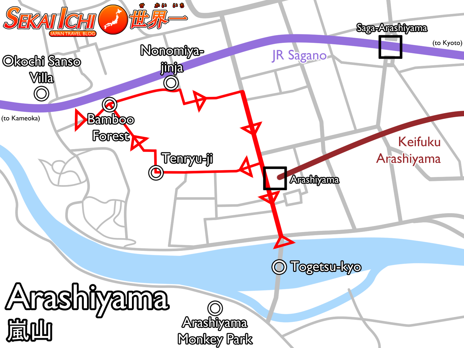 Sekai Ichi: Japan Travel Blog: Arashiyama Walk and Tenryu-ji