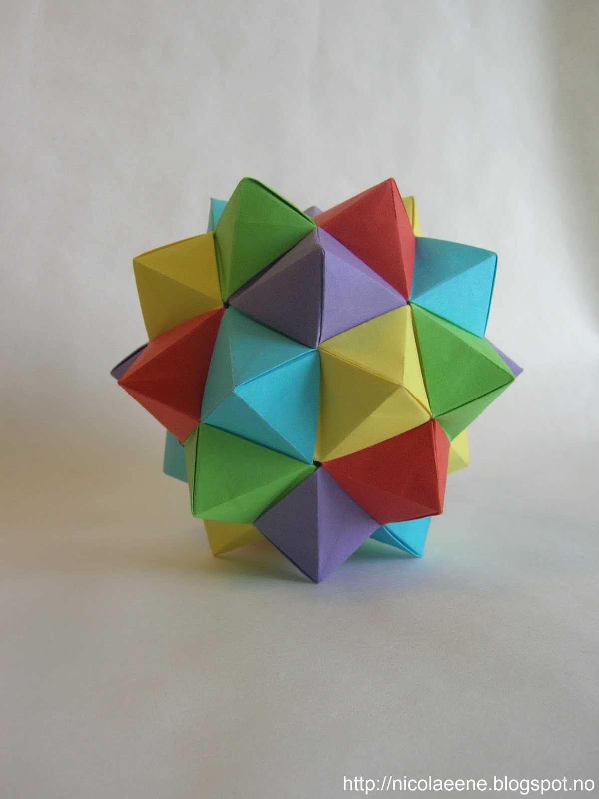 Nicolae Ene - origami: Compound of Five Octahedra by Meenakshi Mukerji