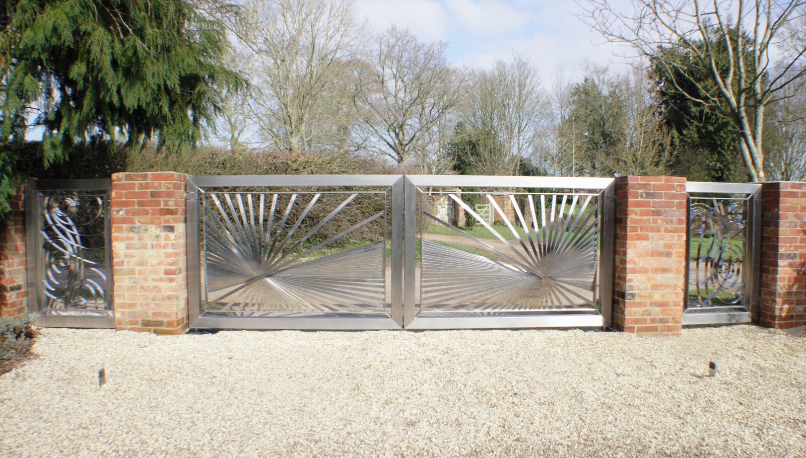 F W Hall & Son: Electrically driven gates installed awaiting final ...