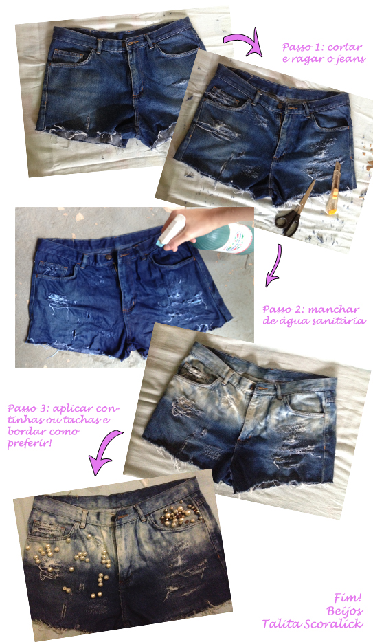 Blog da Talita: Do it Yourself - destroyed short