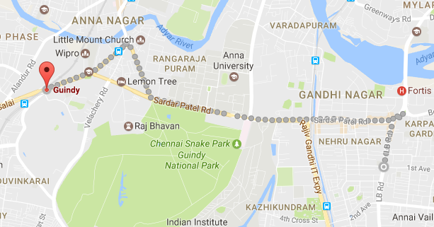 Share Auto Routes - Chennai - Guindy to Adayar Bus Stand, Chennai ...