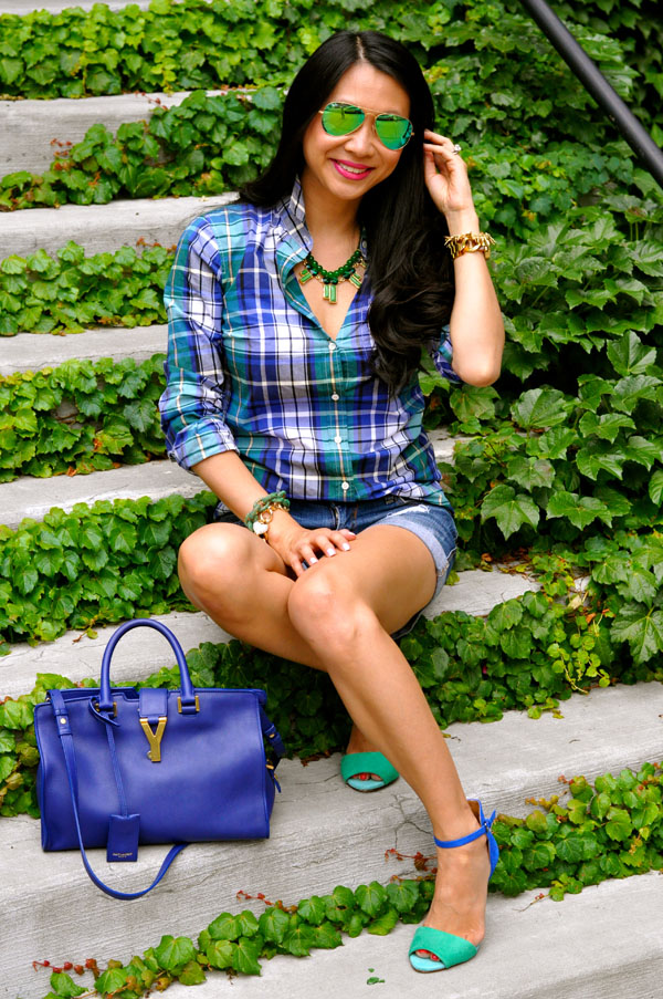 Pretty Plaid - Red Soles and Red Wine