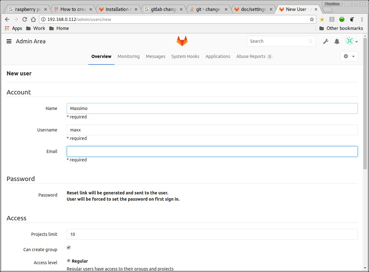 Massimos Blog Gitlab On The Raspberry Pi 3