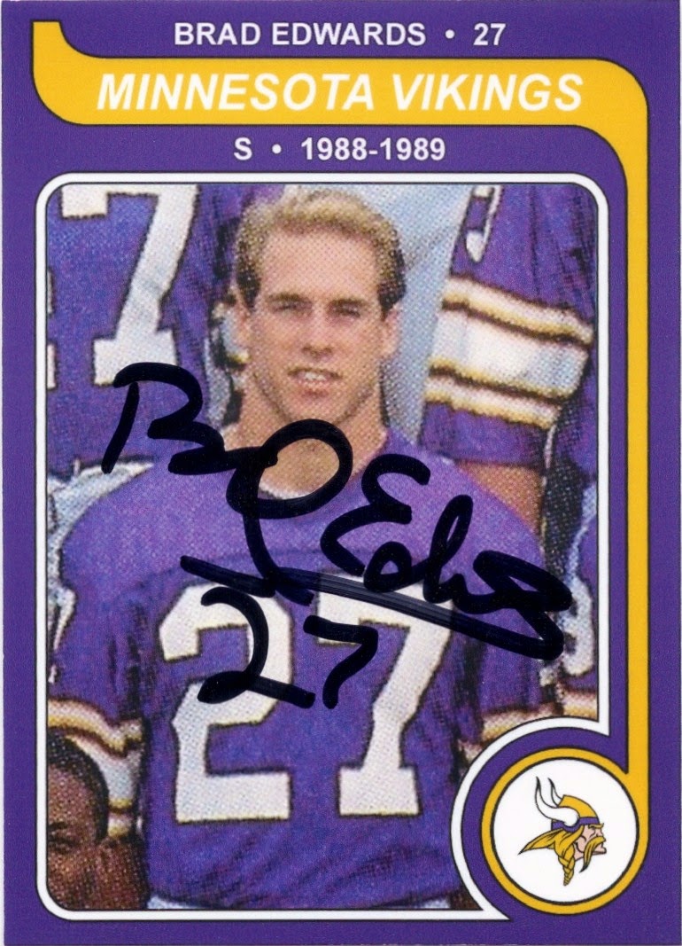 Minnesota Sports Autograph Project: BRAD EDWARDS