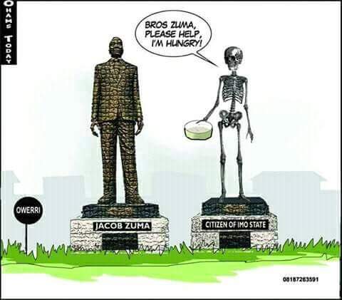 BIAFRA: THE STATUE OF JACOB ZUMA IN OWERRI SYMBOLISES CORRUPTION AND ...