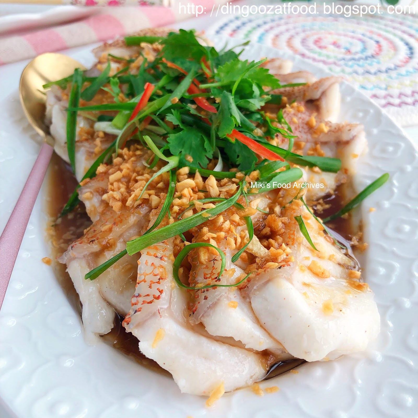 Miki's Food Archives : Cantonese Style Steamed Fish 港式蒸鱼