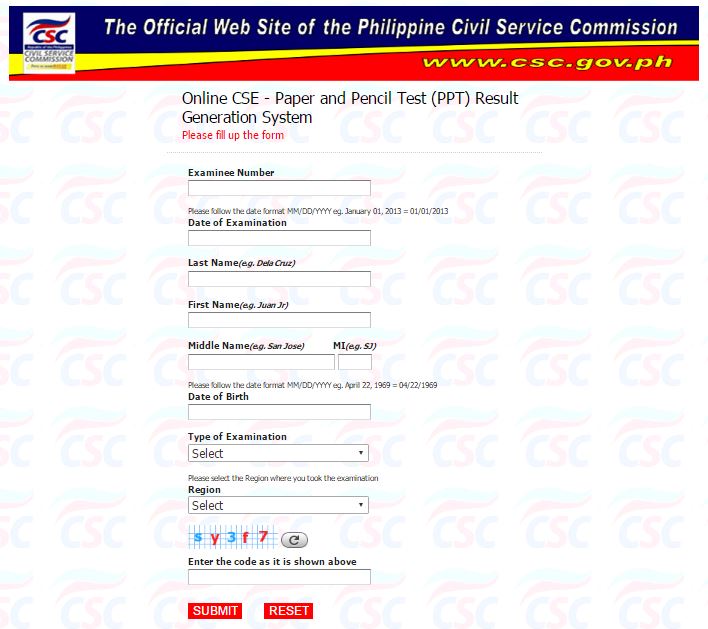 April 2016 Civil Service Exam Rating (Online CS Test Result) now available