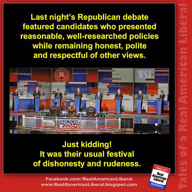 Make Common Sense Common Again: If you missed the Republican debate ...