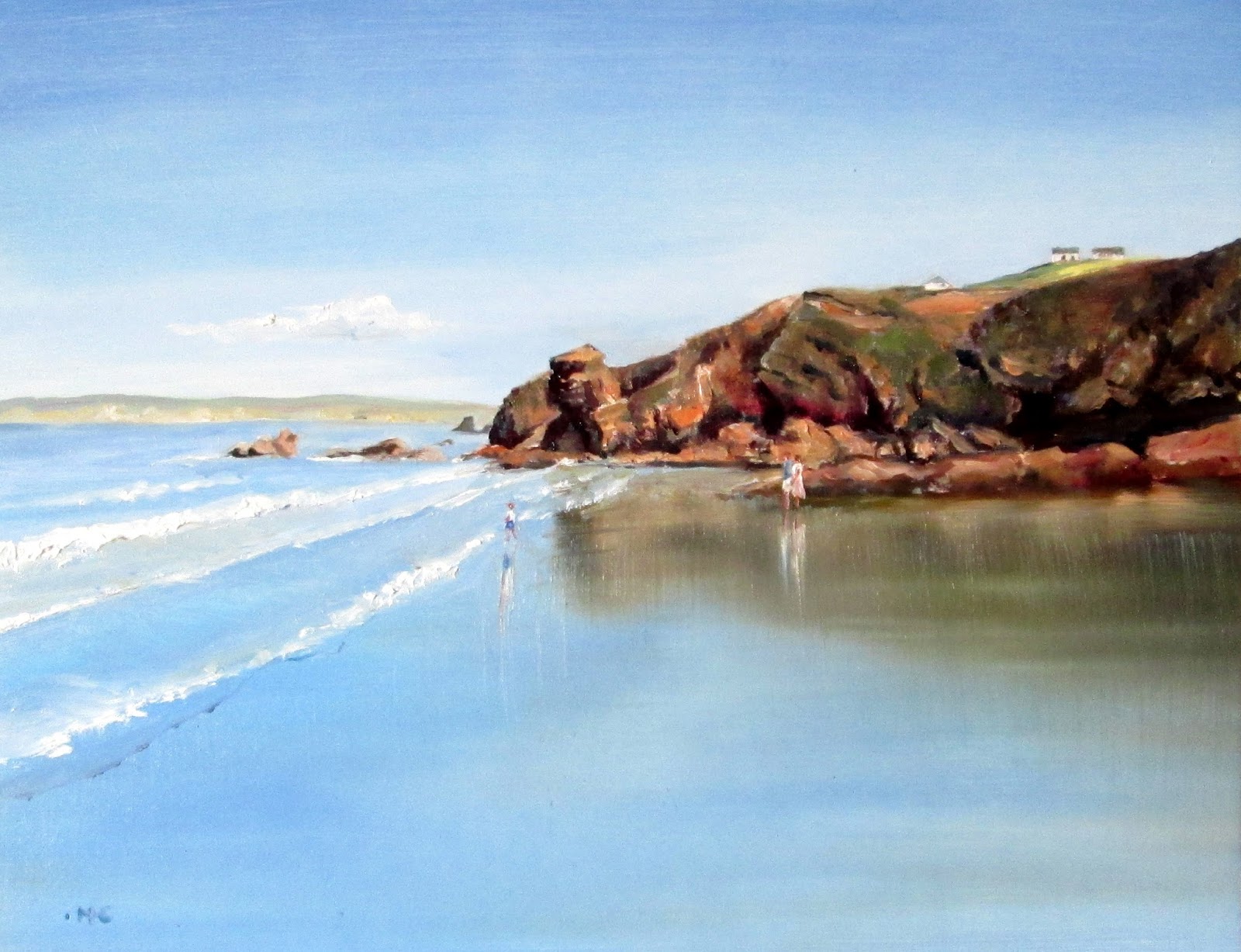 Carmarthen Artist: Painting of Broadhaven