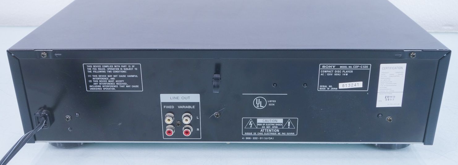 Sony CDP-C535 - CD Player | AudioBaza