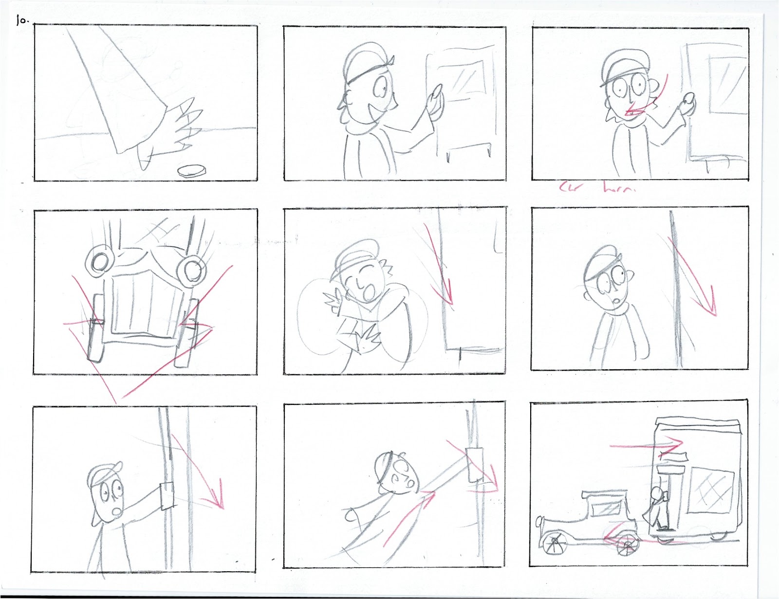 Edward Hudson Animation Year 2 - Term 2: Storyboards for Animatic