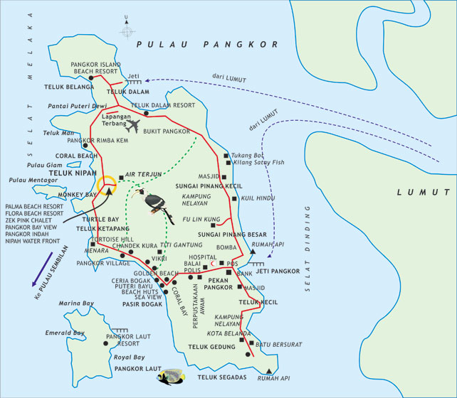 Percutian Pulau Pangkor: Peta Pulau Pangkor / Map Of Pulau Pangkor