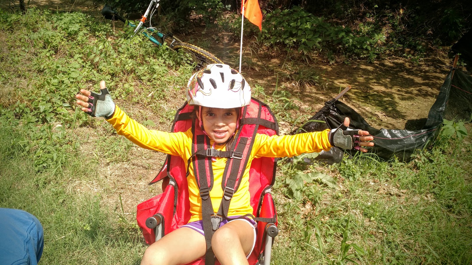 Neva - travel with an infant: A Weehoo 4th of July