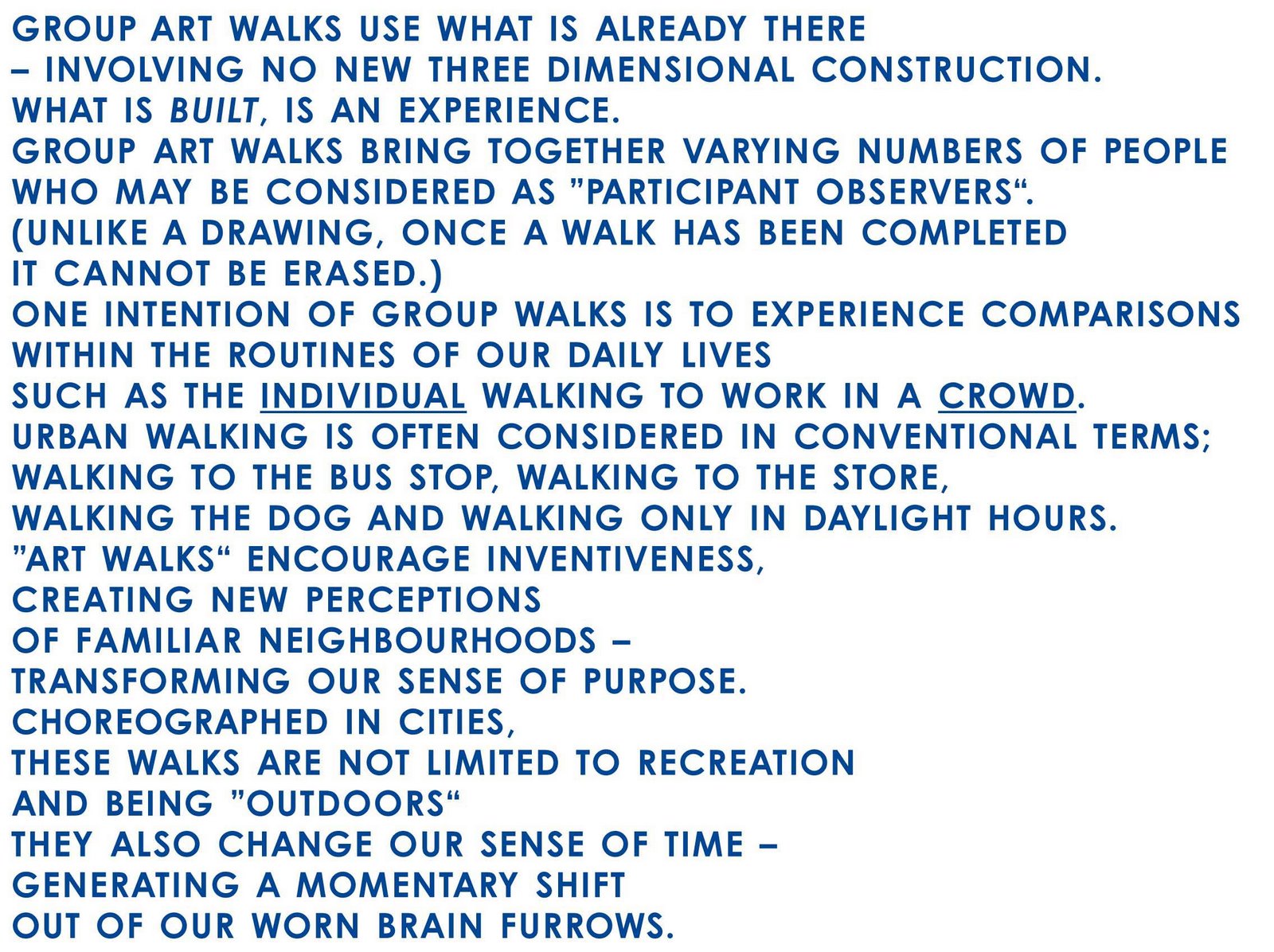 Peter Foolen: Hamish Fulton – Group Walk, Birmingham