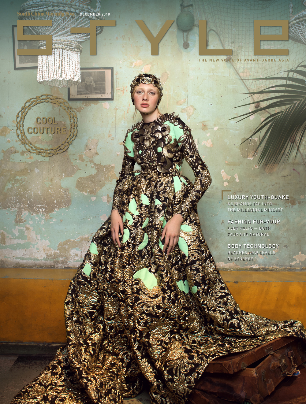 Maryna Polkanova in SCMP Style Magazine December 2018 by Benjamin Kanarek