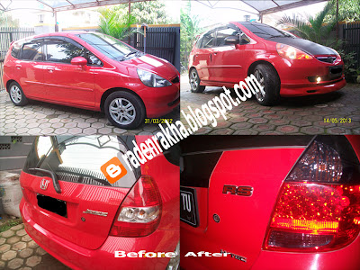 Mari GoBlog: Modifikasi honda jazz GD 3 2004/2005 merah ferrari