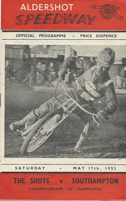 Speedway Archive: Aldershot Shots Programme Gallery