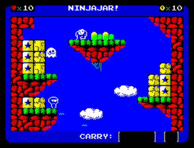 Indie Retro News: Ninjajar! - Brand new game for the ZX Spectrum!