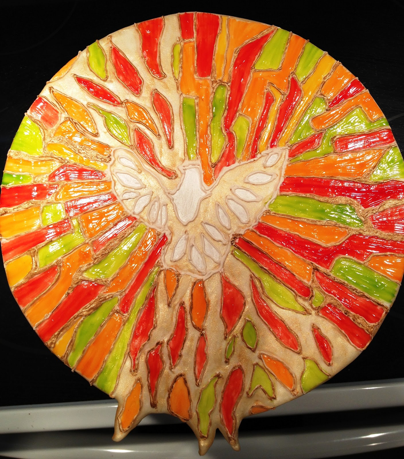 MaryMel Cakes: Stained Glass Confirmation Cake