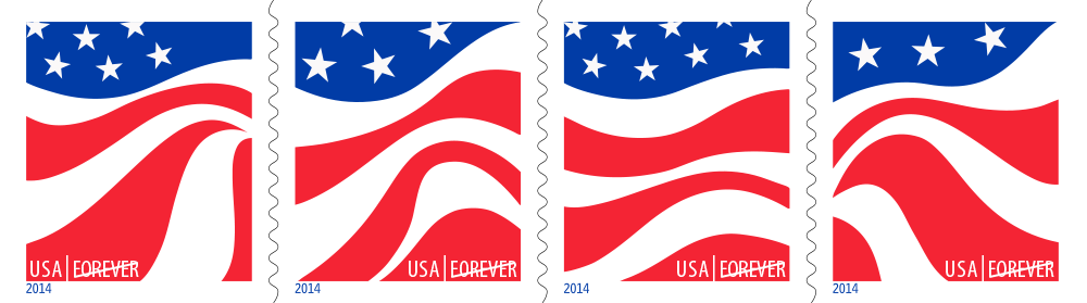 US Citizenship Podcast: New USPS Stamp: RED, WHITE, AND BLUE