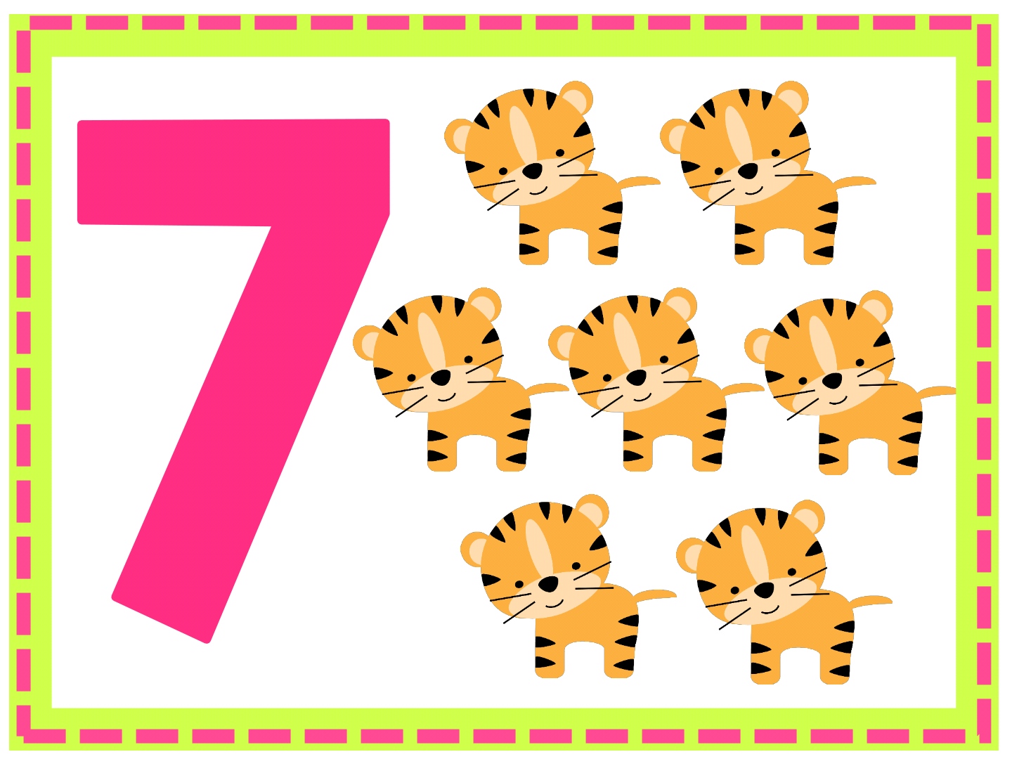 Números Cards coloridos e ilustrados para relacionar o número a ...