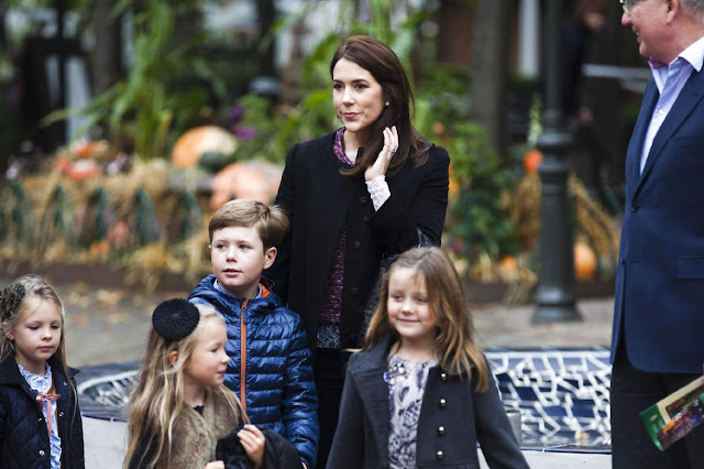 Crown Princess Mary at musical premiere with her children