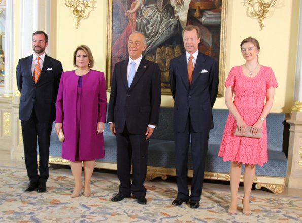 Grand Ducal Family welcomed President of Portugal