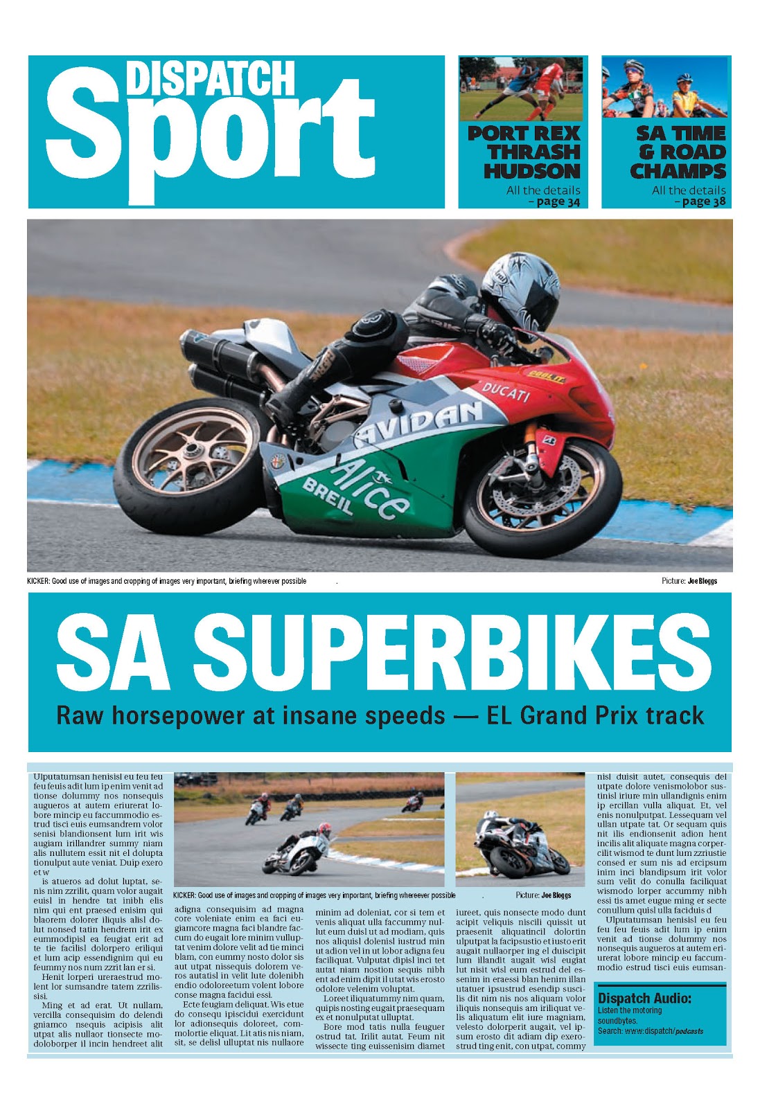 B|R Images ©: Series of concept tabloid newspaper spreads for a local ...