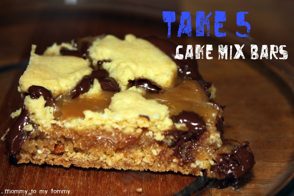 Mommy to my Tommy: Take 5 Cake Mix Bars