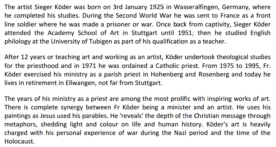 Welcome: Art - The Washing of Feet ~ by Sieger Koder