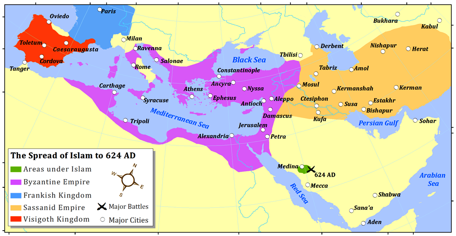 Patrick Comerford: Church History 6.2: The arrival of Islam and the ...