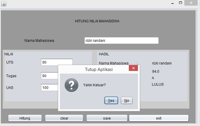 Tutorial Membuat Aplikasi Menghitung Nilai Mahasiswa Di Java ... Tutorial Membuat Aplikasi Menghitung Nilai Mahasiswa Di Java ...