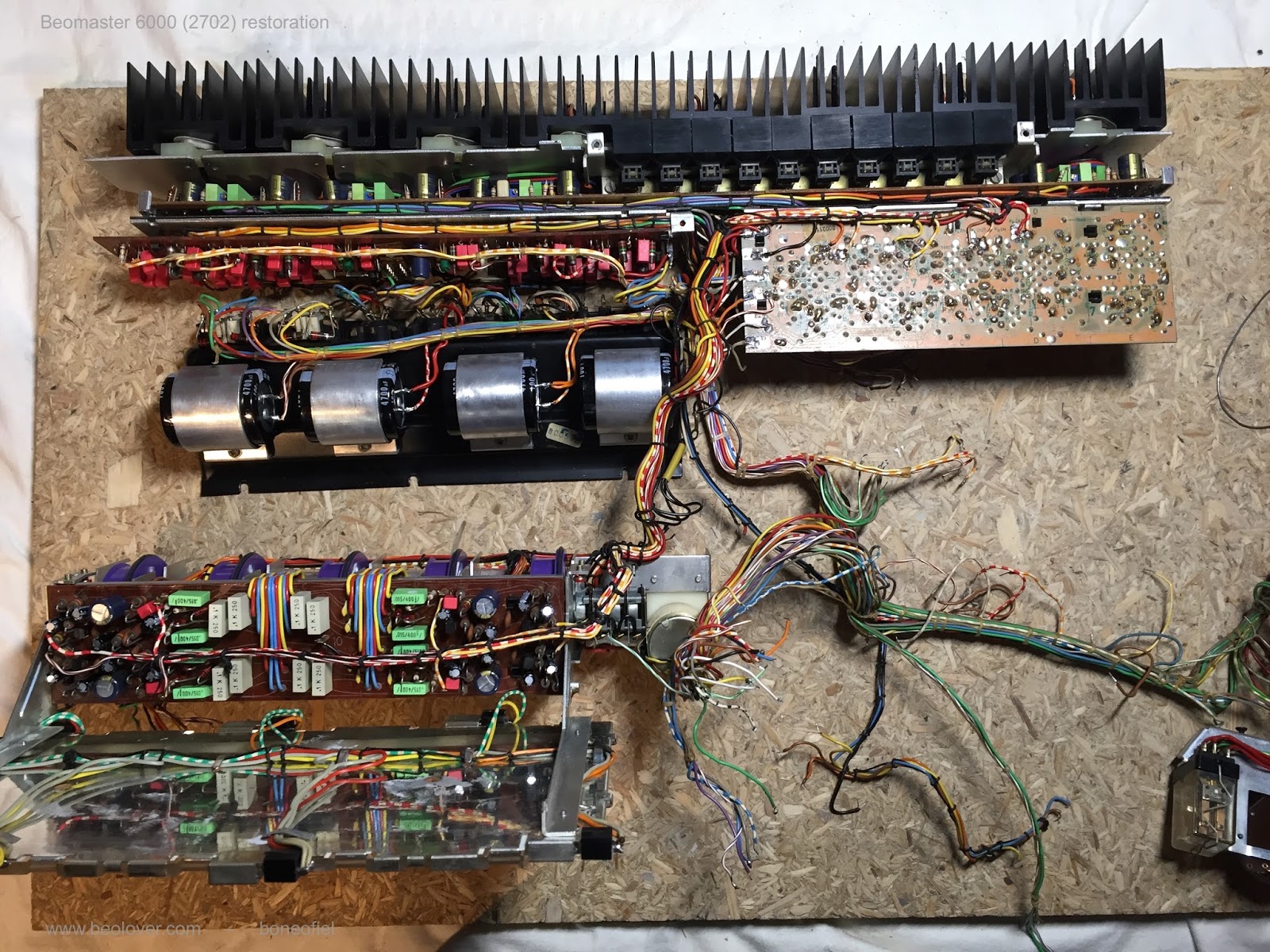 beolover: Beomaster 6000 (2702) restoration: start of reassembling