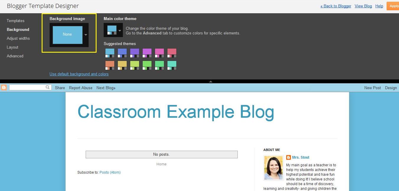 The Real Teachr: Classroom Blog Series- Part 2 {Setting Up Your Template}