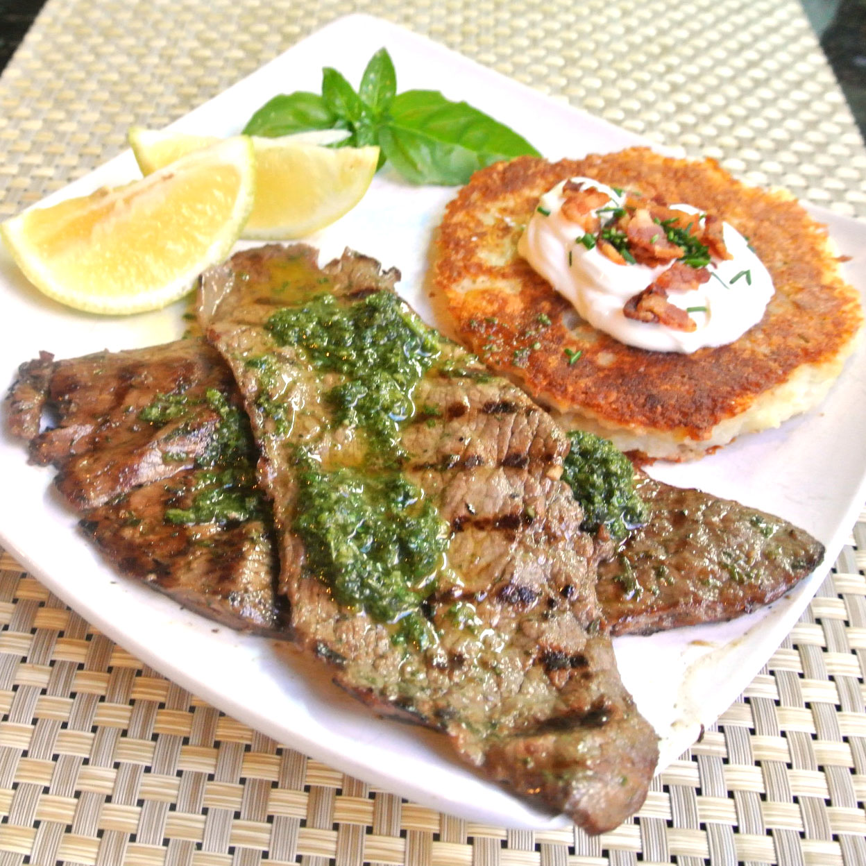Mom, What's For Dinner?: Steak with Herb Salsa Verde