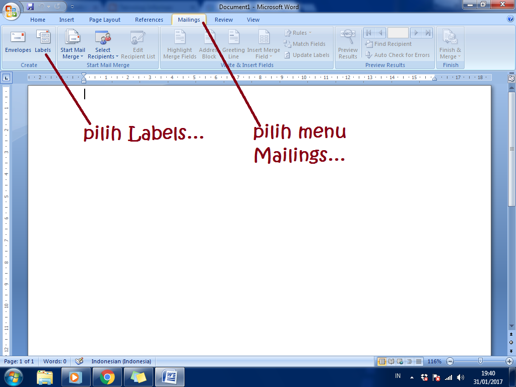 Teknologi Informasi: Membuat Label pada Tom & Jerry 103