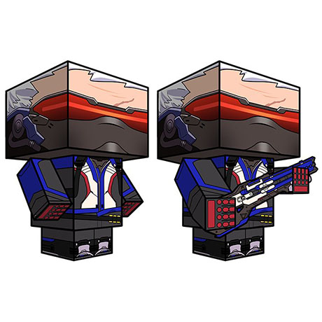 Overwatch: Soldier: 76 Cubee Paper Toy | Paperized Crafts
