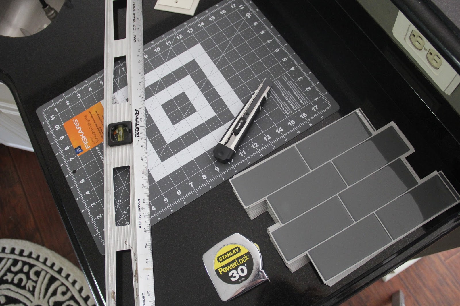 The Yellow Cape Cod: Quick Bathroom Refresh with Smart Tiles